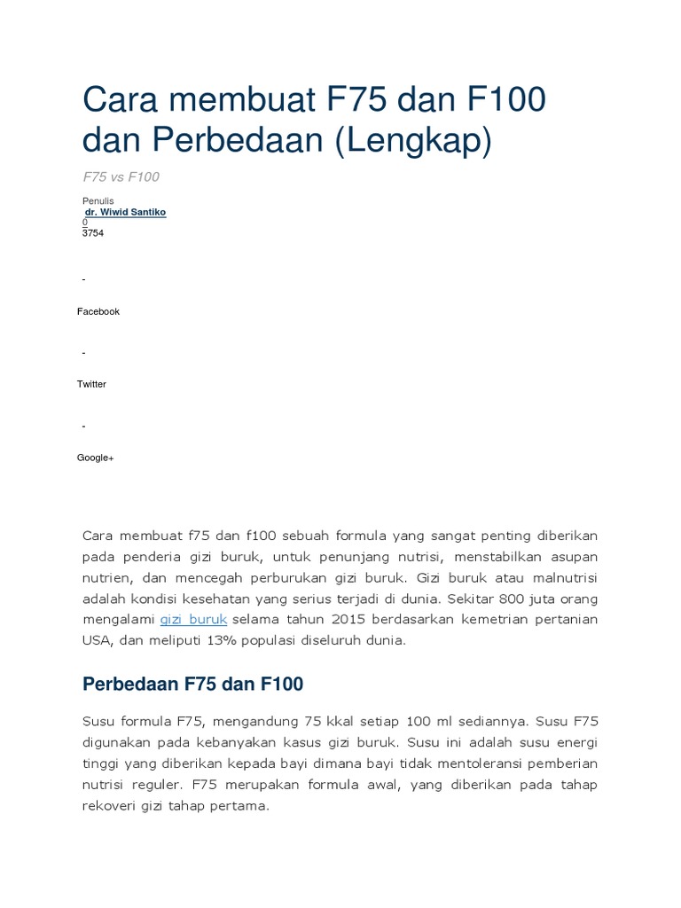Beda f75 Dan f100 | PDF