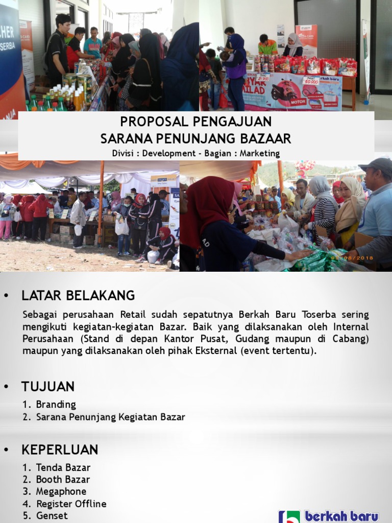 Proposal Bazar PDF | PDF