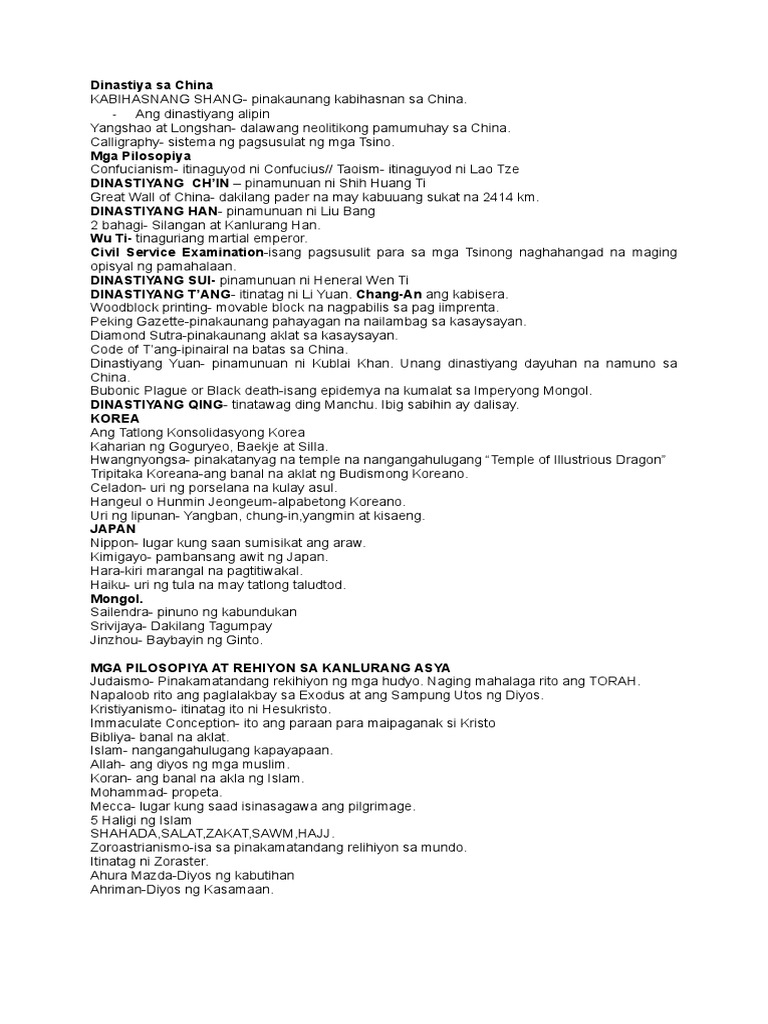 Dinastiya Sa China | PDF