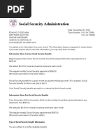 SSI Benefit Verification Letter 2024 | PDF | Social Security ...
