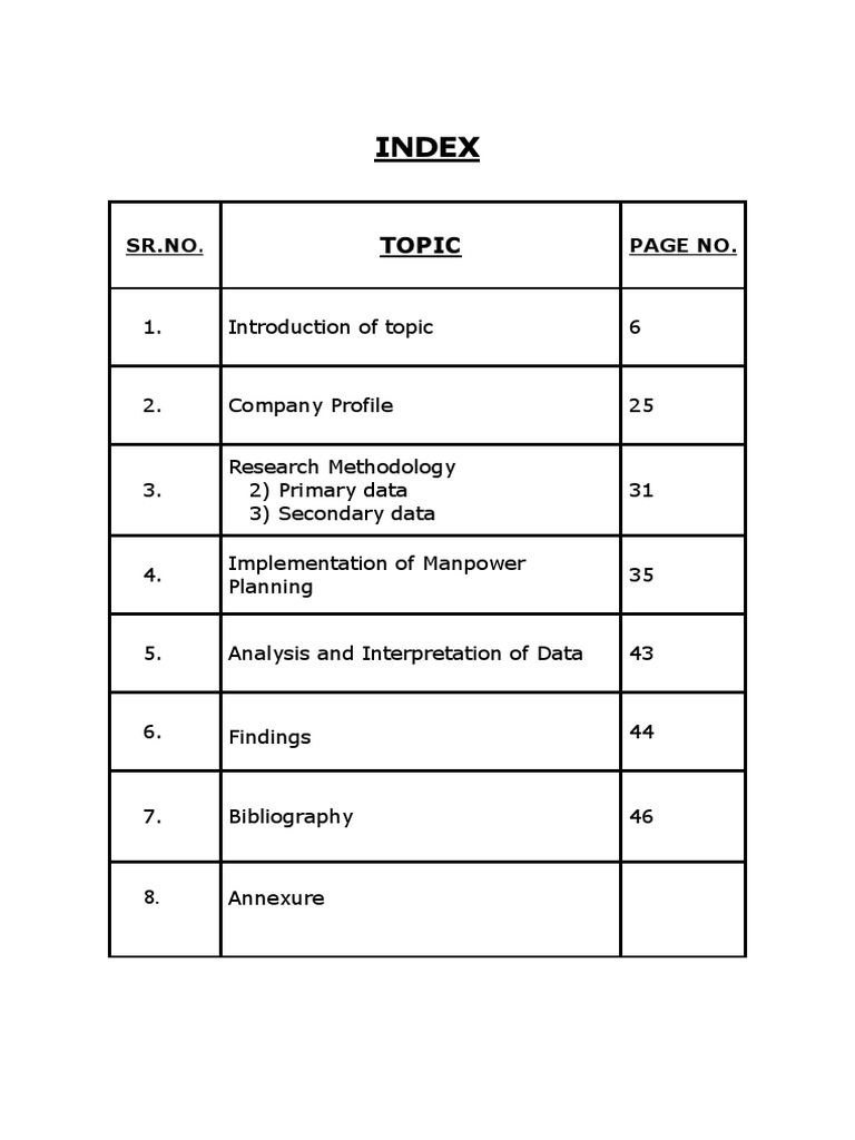 Index: SR - No Page No | PDF | Data | Human Resources
