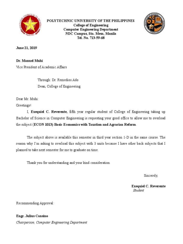 Overload Letter | PDF