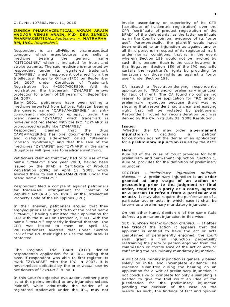 1st Batch ProvRem Cases | PDF | Injunction | Certiorari