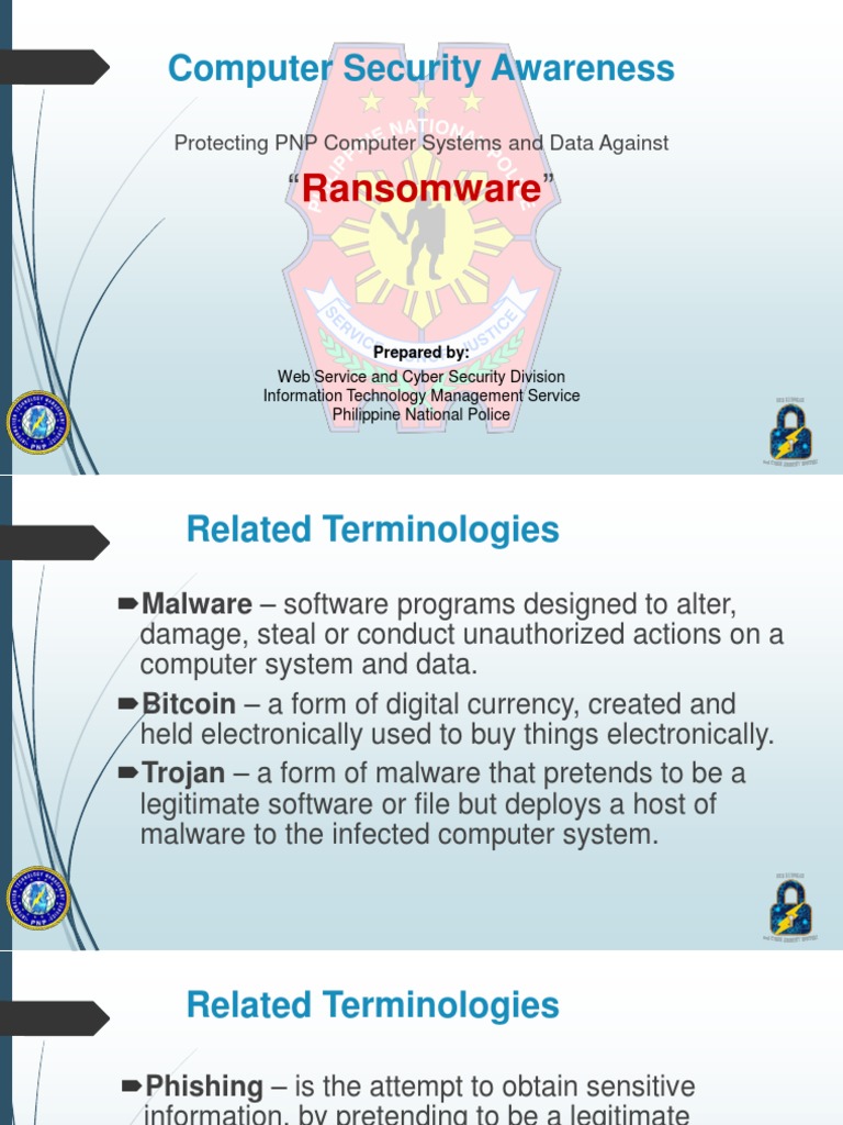 Computer Security Awareness: Ransomware | PDF | Ransomware | Malware