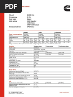 Generator Set Data Sheet | PDF | Radiator | Diesel Engine