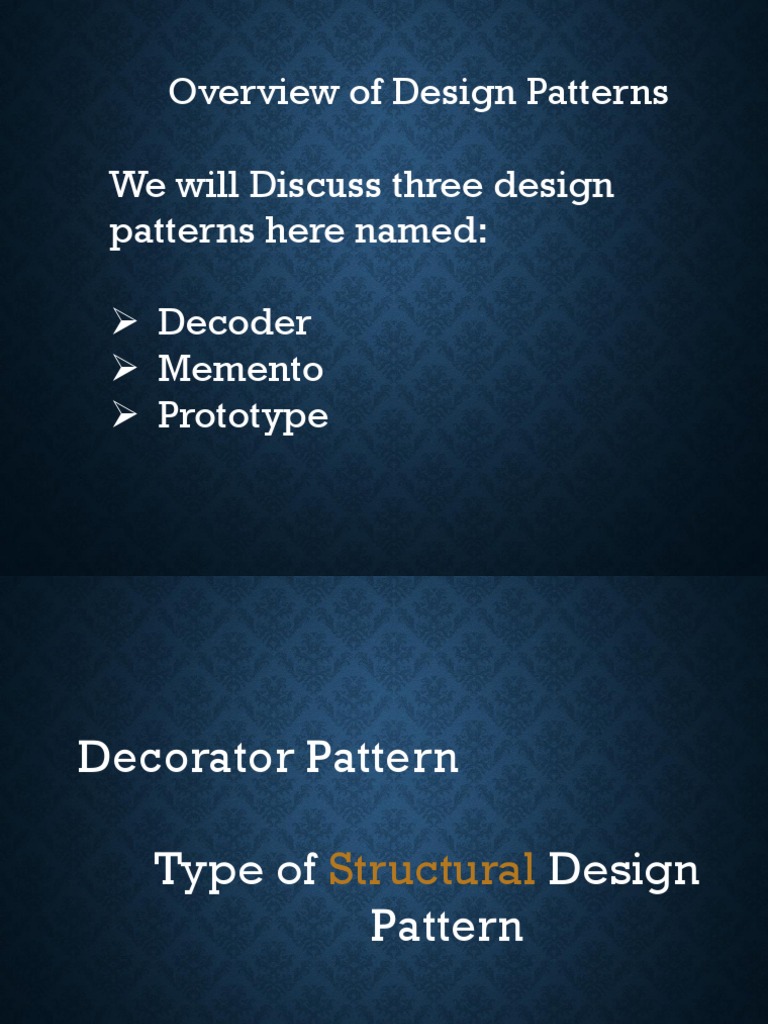 Design Pattern Part 2 Pdf Class Computer Programming Object Computer Science