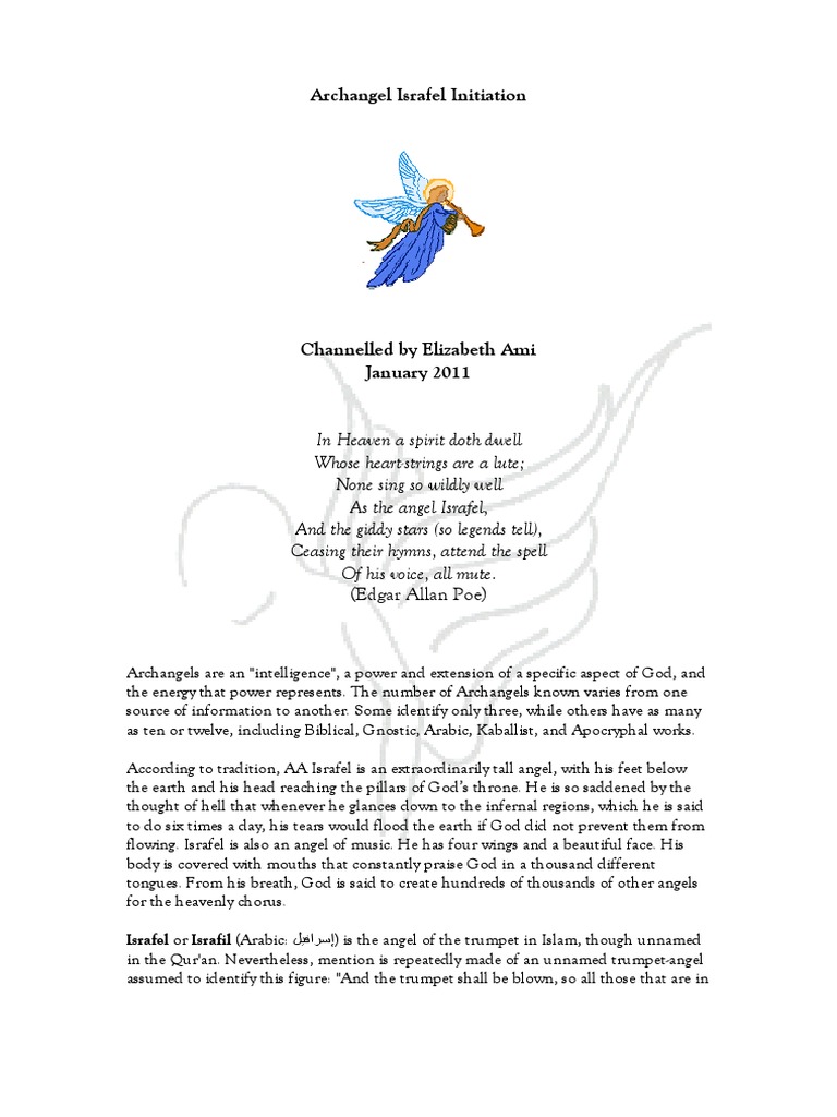 A Israfel Manual | PDF | Archangel | Angel