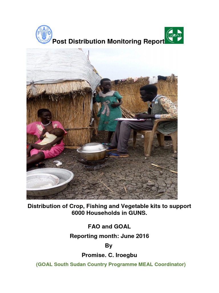 GOAL PDM Report - CHF & FAO PDF | PDF | Internally Displaced Person ...