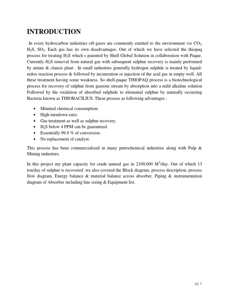 Sulphur Recovery Unit | PDF | Sulfur | Natural Gas