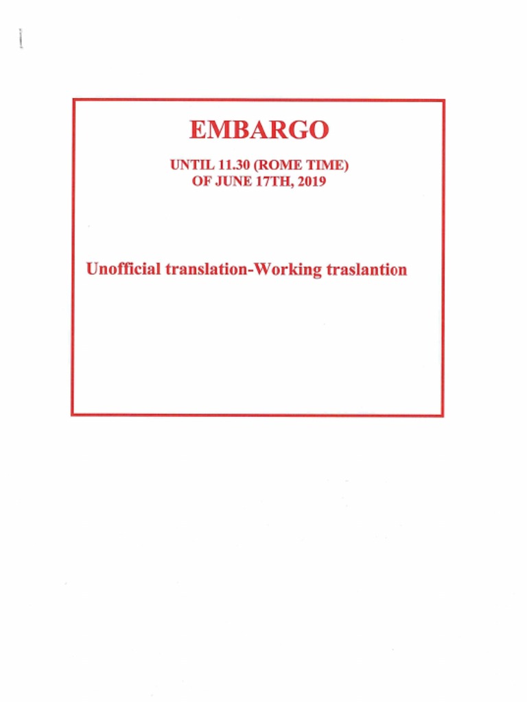 Unofficial English Translation of Pan-Amazonian Synod Instrumentum ...