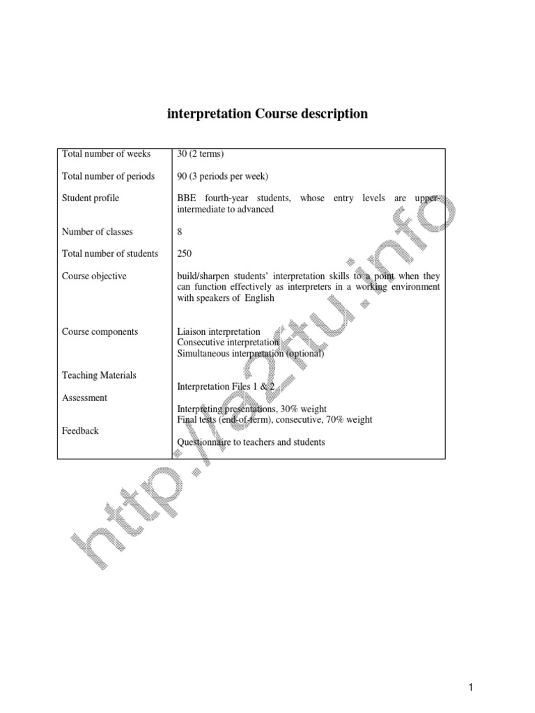 Interpretation File | PDF | Translations | Language Interpretation