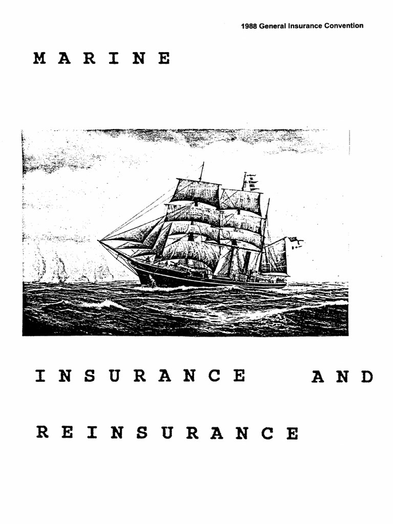 Marine Insurance | PDF | Reinsurance | Insurance