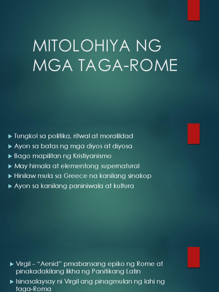 Mitolohiya NG Mga Taga Rome | PDF