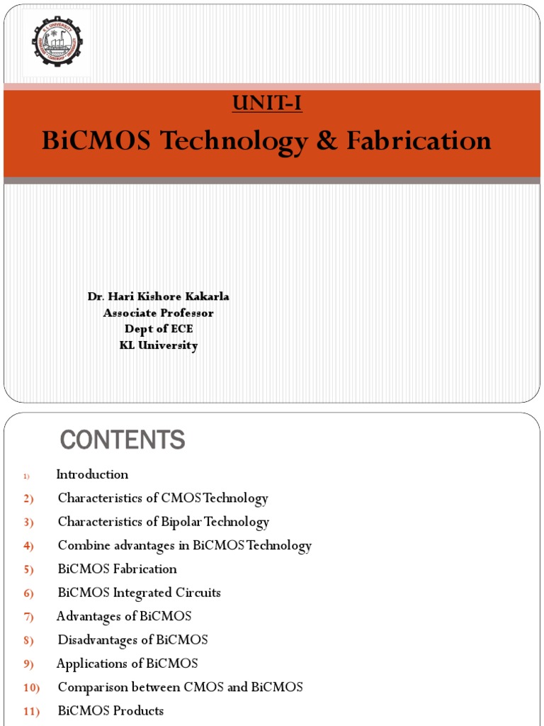297 39464 Bicmos Technology | PDF | Cmos | Integrated Circuit