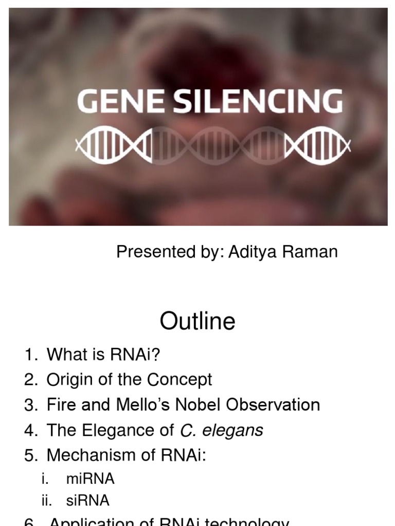 Gene Silencing | PDF | Rna Interference | Sense (Molecular Biology)