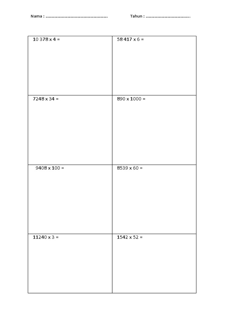 Wsheet No Bulat | PDF