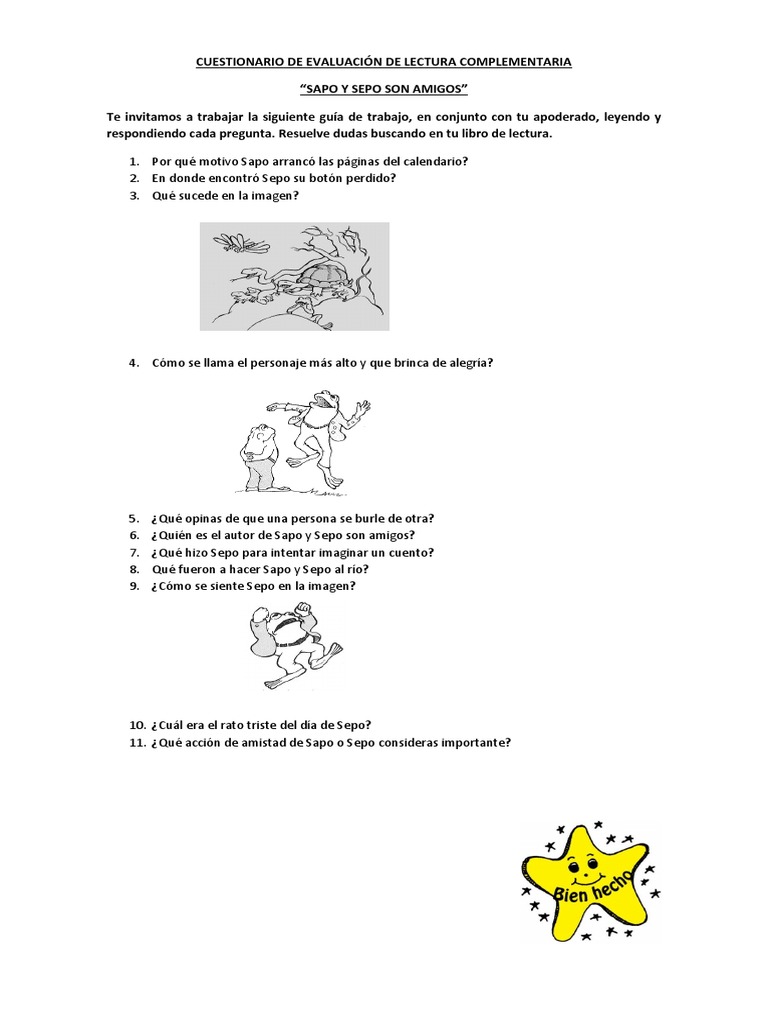 Sapo y Sepo Son Amigos 2 | PDF