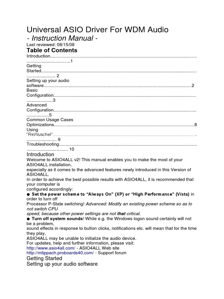 Optimizing Audio Performance with ASIO4ALL: A Guide to Configuring the ...