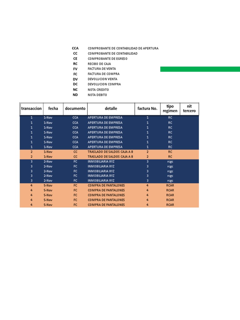 Formato de Matriz Contable | PDF | Industrias de servicio | Contabilidad
