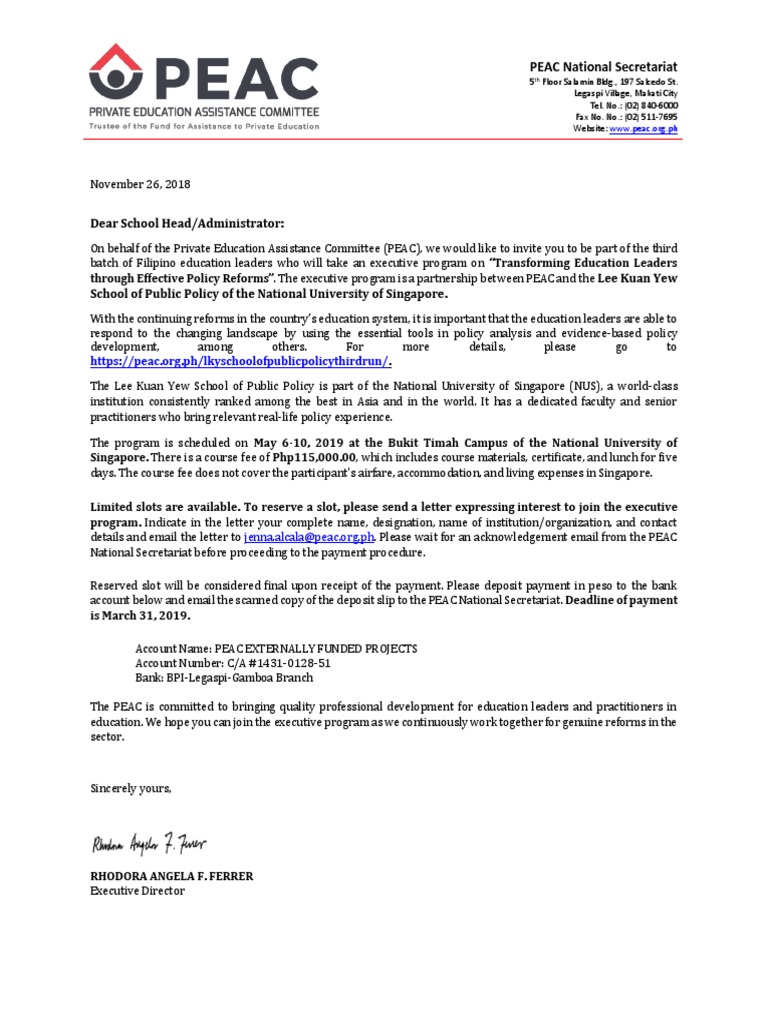 LKY School of Public Policy Executive Course Batch 3 v2 | PDF ...