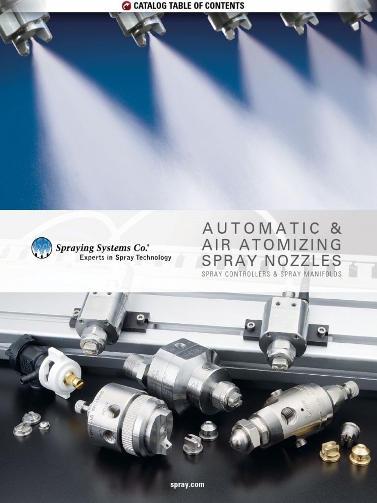 Automatic and Air Atomizing Spray Nozzles Catalog | Pump | Flow Measurement