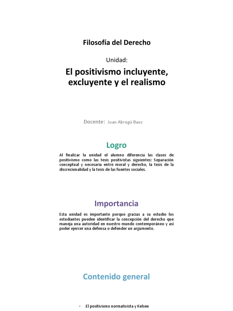 Filosofía del Derecho: Positivismo | PDF | Constitución | Moralidad