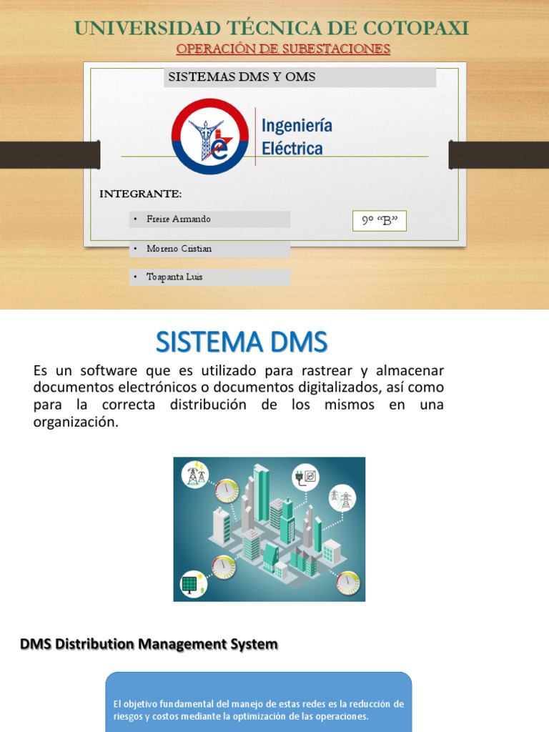 Sistemas Dms y Oms | Ingeniería de confiabilidad | Sistema de ...