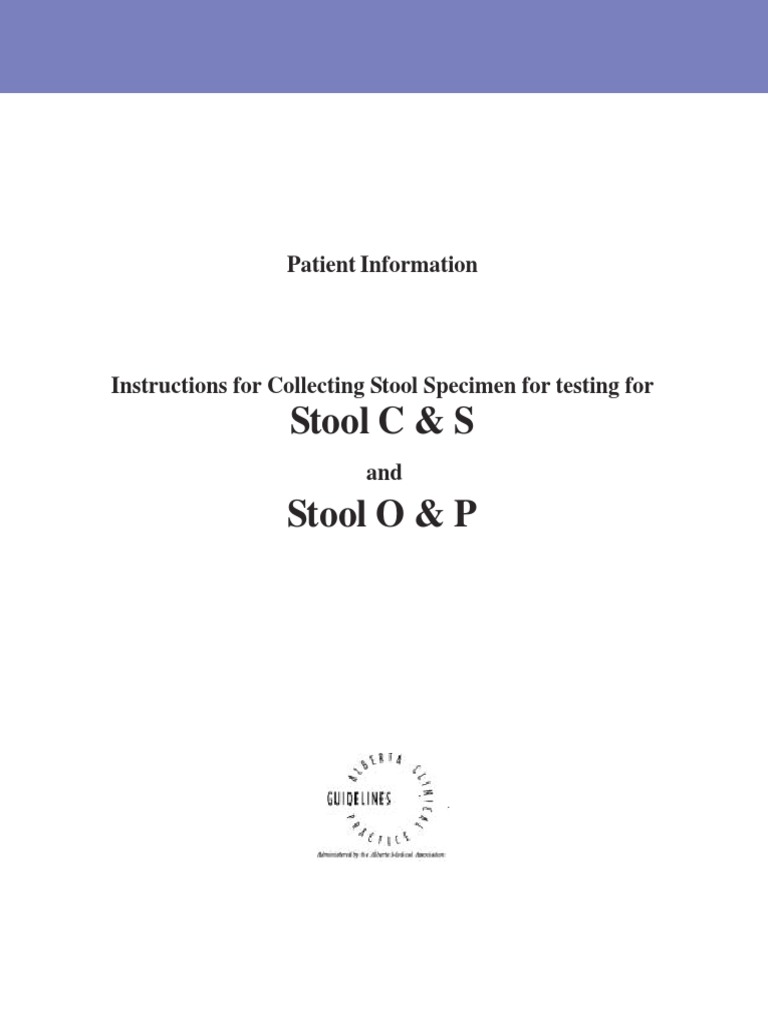 Stool C & S Stool O & P: Patient Information | PDF | Human Feces | Diarrhea