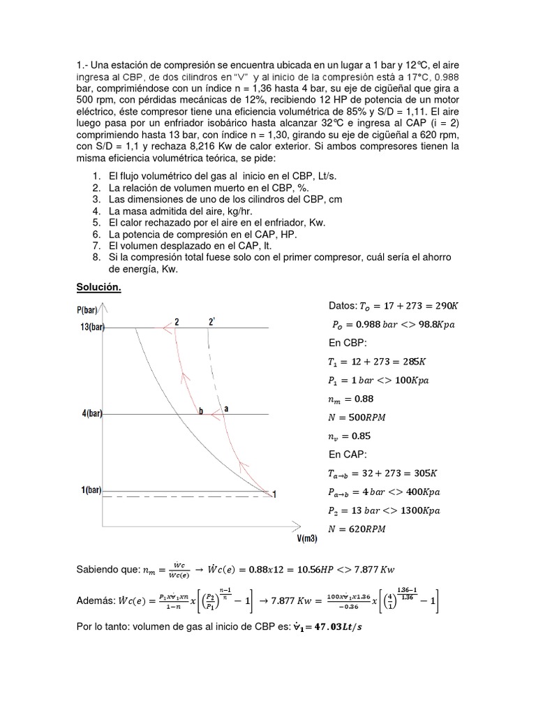 Problemas Resueltos Compresion de Gases | PDF | Química | Ingeniería ...