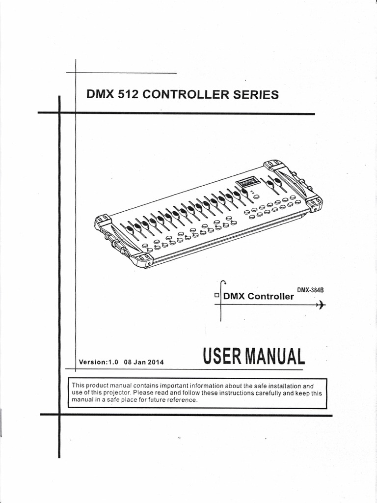 User Manual - DMX 512 Controller Series - Luatek LK-384B | PDF