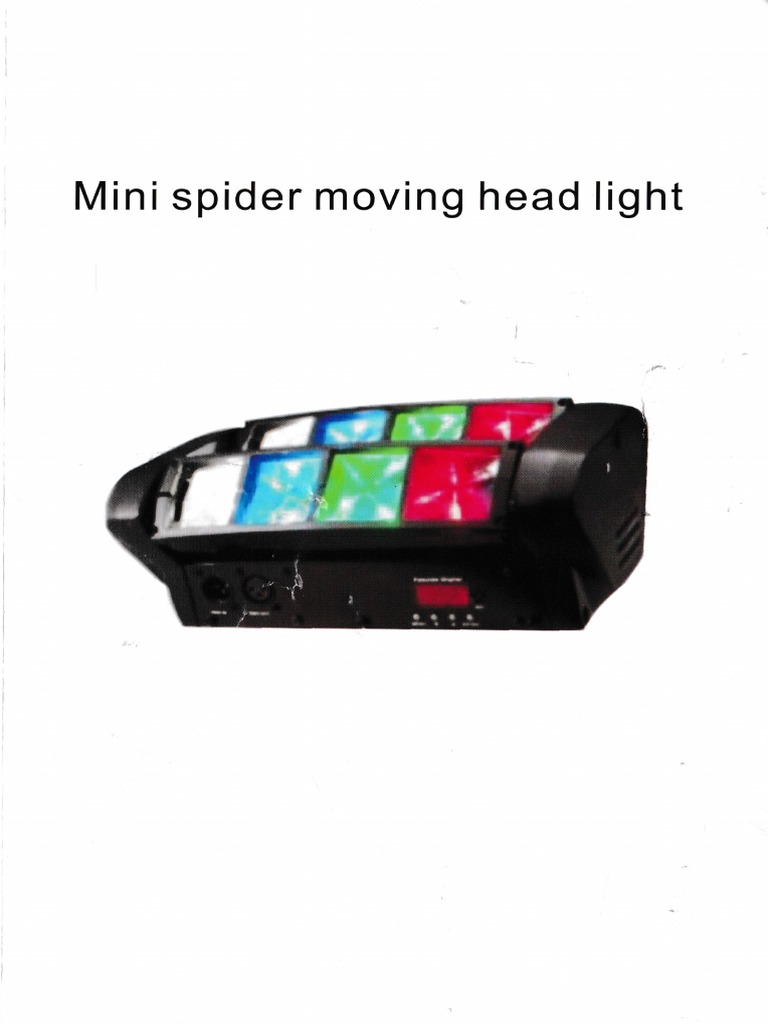 User Manual - Mini Spider Moving Head Light 5W - Generic Brand | PDF