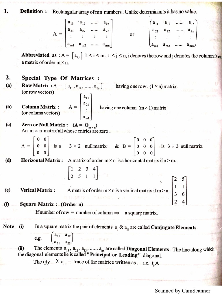 Matrices | PDF
