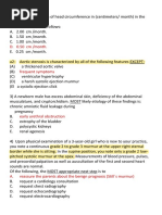 Pediatric MCQs and Answers Guide | PDF
