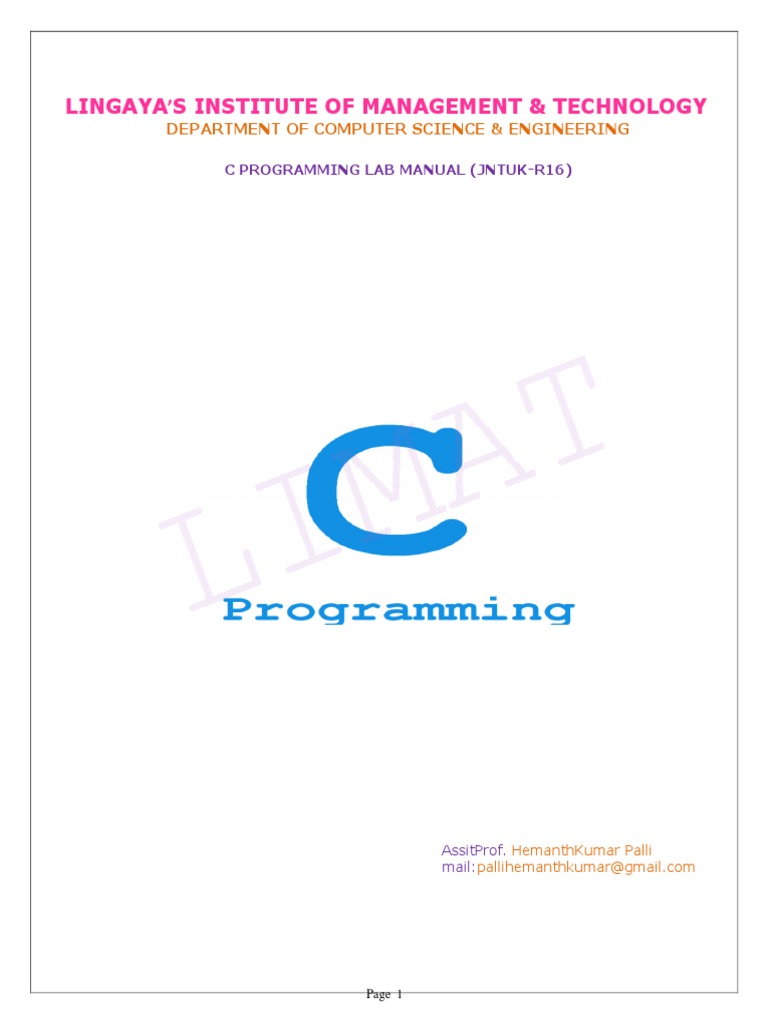 CP Lab Manual FInal. | Download Free PDF | Operating System | C (Programming Language)