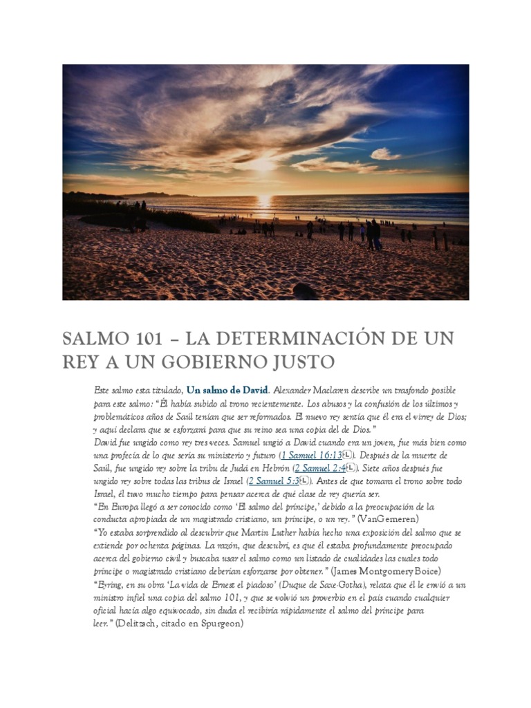 Salmo 101 | PDF | David | Pecado