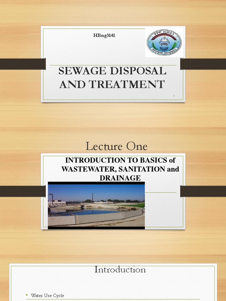Sewage Disposal: Definitions and Management | PDF | Sewage Treatment ...