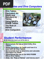 NAUI Nitrox Tables | PDF | Equipment | Underwater Diving