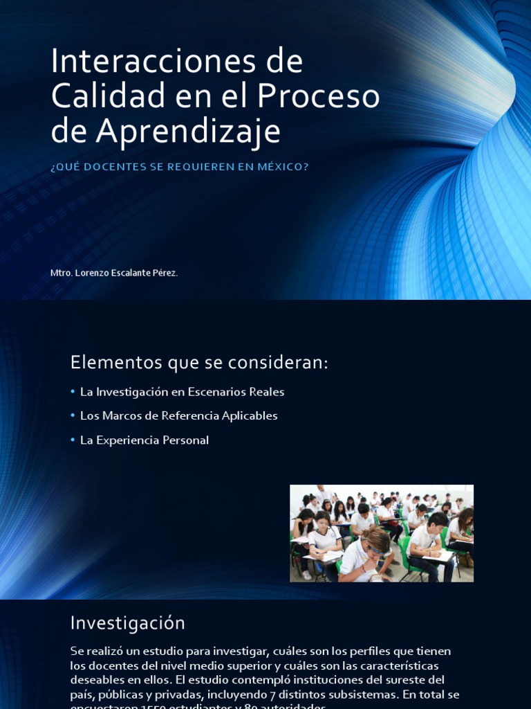 Interacciones en El Aula | PDF | Salón de clases | Maestros