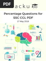 SSC CGL Calculation Practice Drills | PDF | Mathematics | Arithmetic