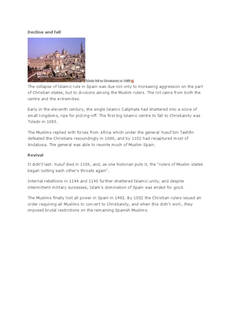 Muslim Rule in Spain | PDF