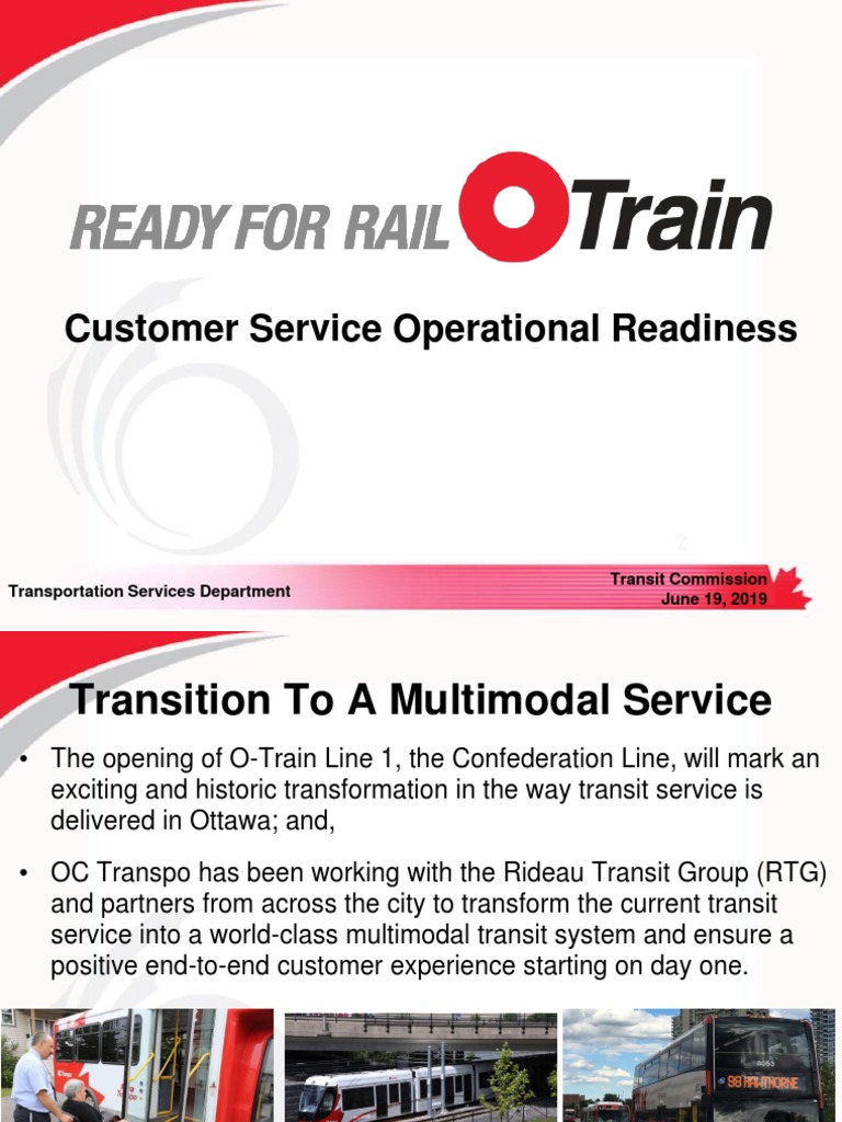 Ottawa Transit Multimodal Service Readiness | PDF | Public Transport ...