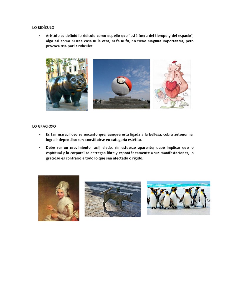 Gracioso y Ridiculo | PDF | Filosofía | Arte