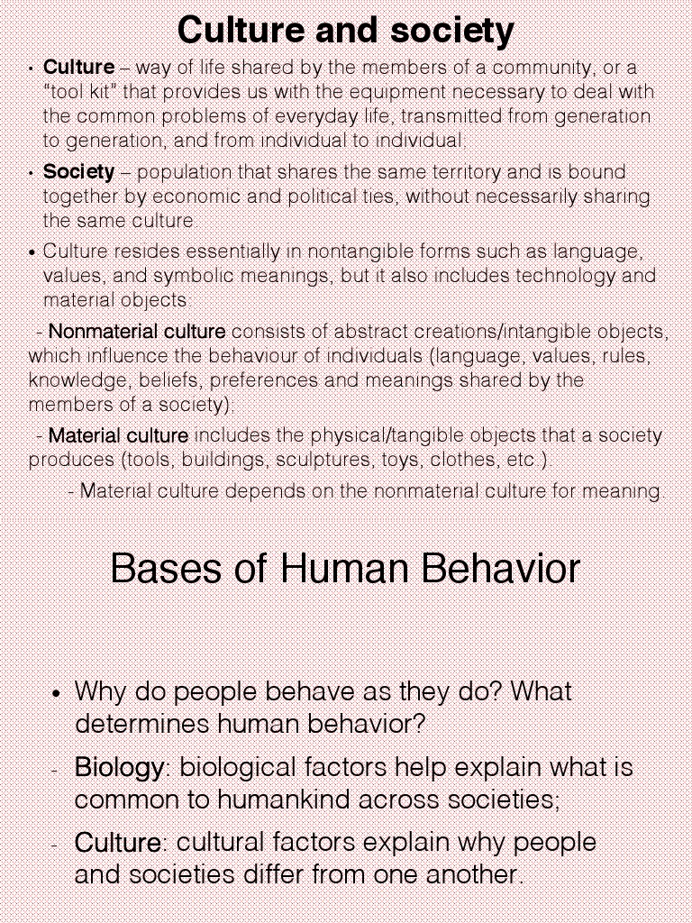 Presentation 5 - Culture and Society PDF | PDF | Value (Ethics) | Symbols