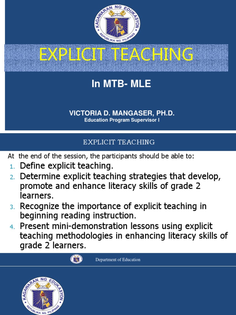 7 Explicit Teaching (1) | Educational Psychology | Learning