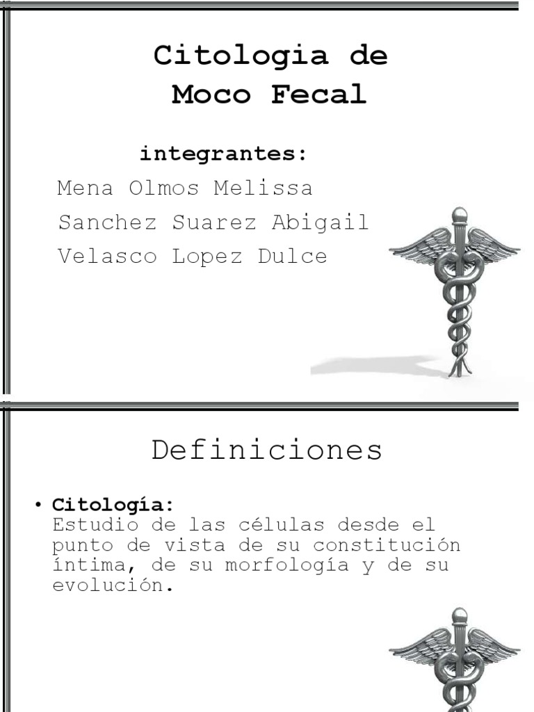 Citologia de Moco Fecal: Estudio de Células para Diagnóstico de Diarrea ...