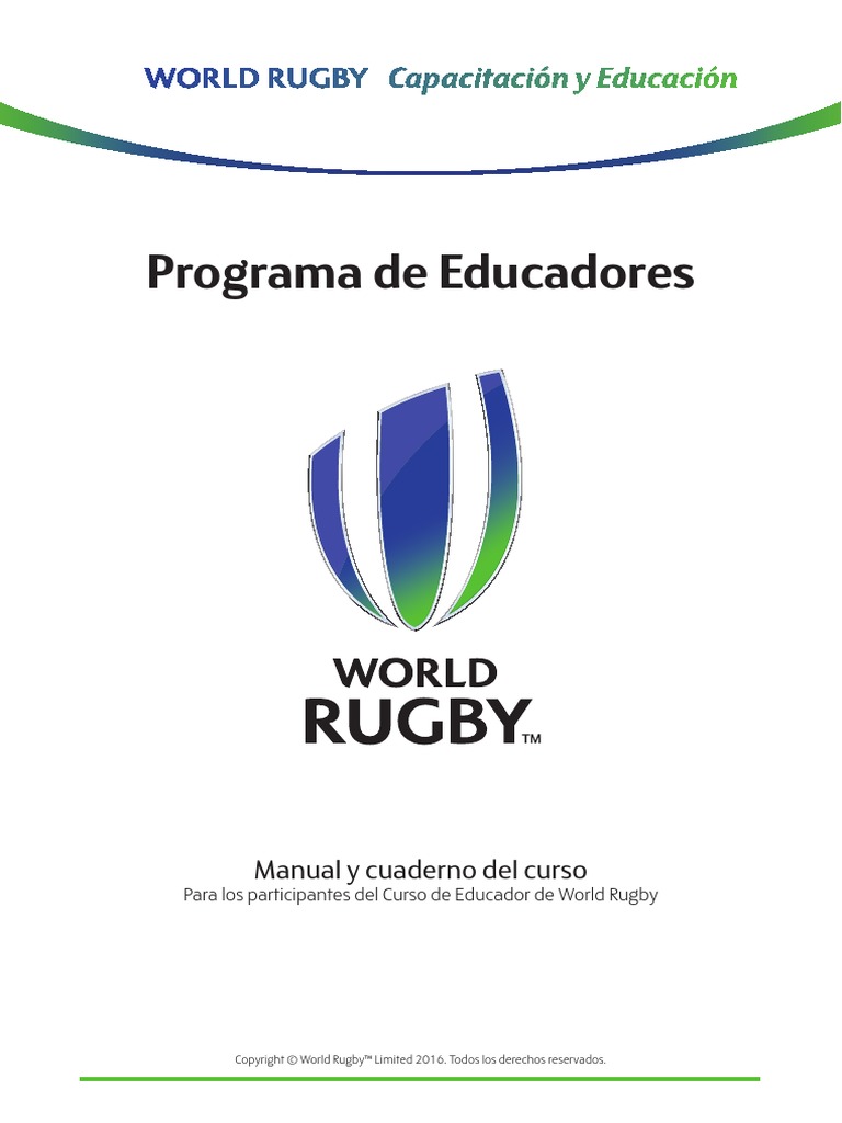 World Rugby Educator Manual ES | PDF | Evaluación | Aprendizaje