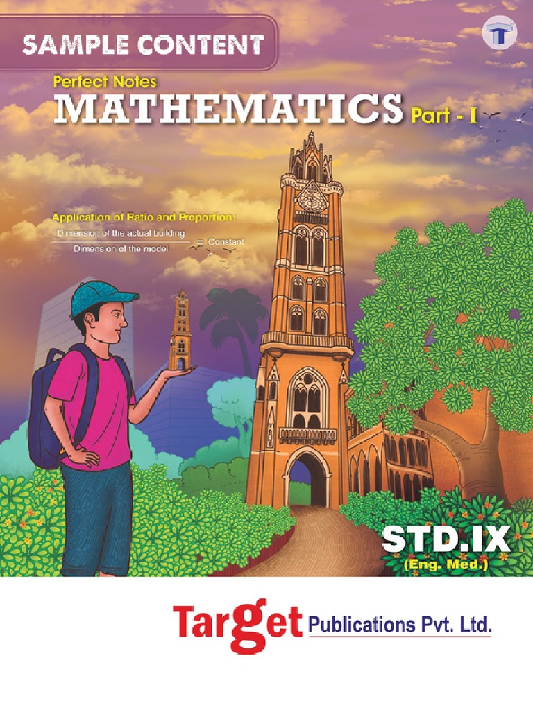 STD 9th Perfect Mathematics 1 Notes English Medium MH Board PDF | PDF ...
