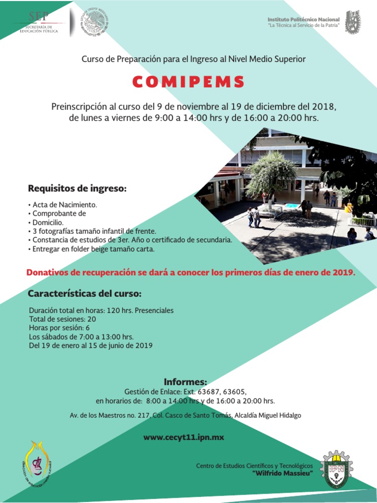 Cartel Curso Comipems | PDF