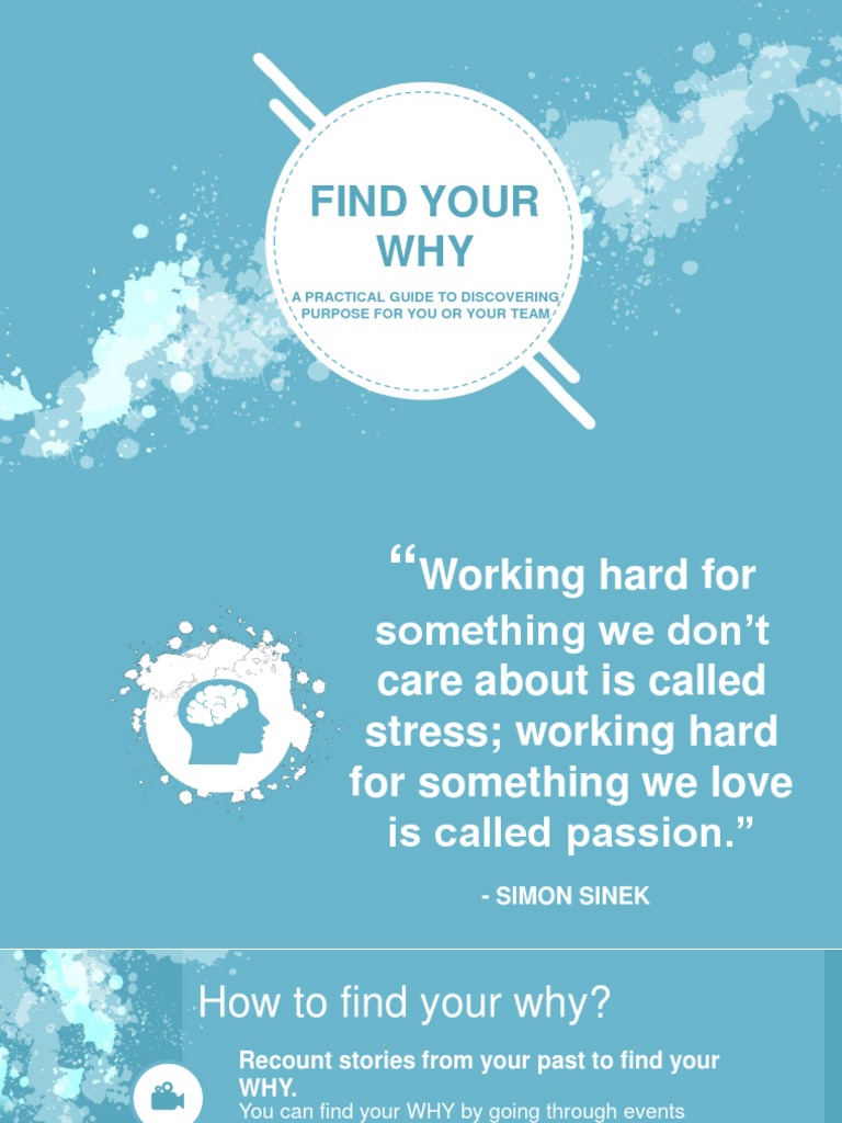 Find Your Why Presentation | PDF | Self-Improvement