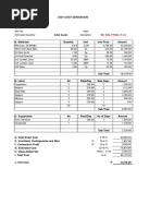 Detailed Unit Price Analysis | PDF | Concrete | Building Materials
